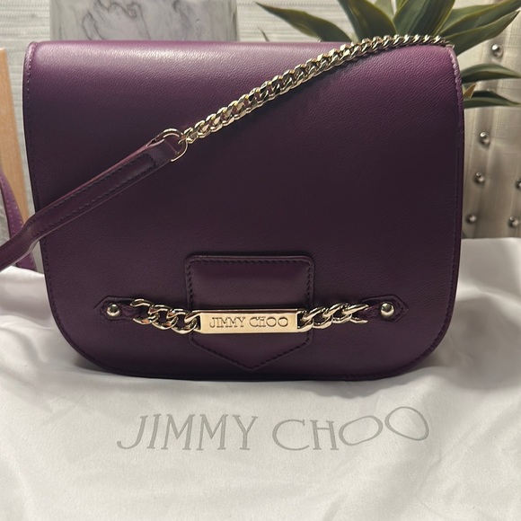 Jimmy Choo | Bags | Jimmy Choo Large Boho Purple Shadow Bag New | Poshmark